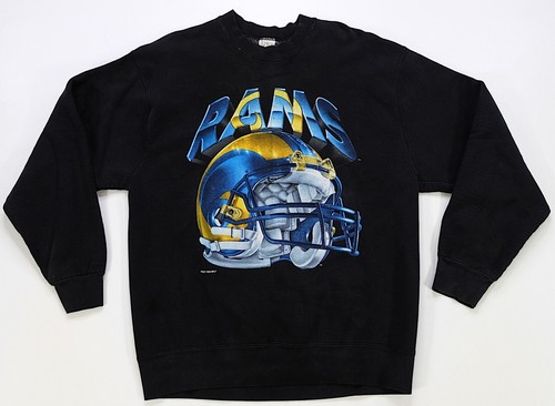 Rare Vintage SALEM Los Angeles LA Rams 1994 Helmet Crewneck Sweatshirt ...