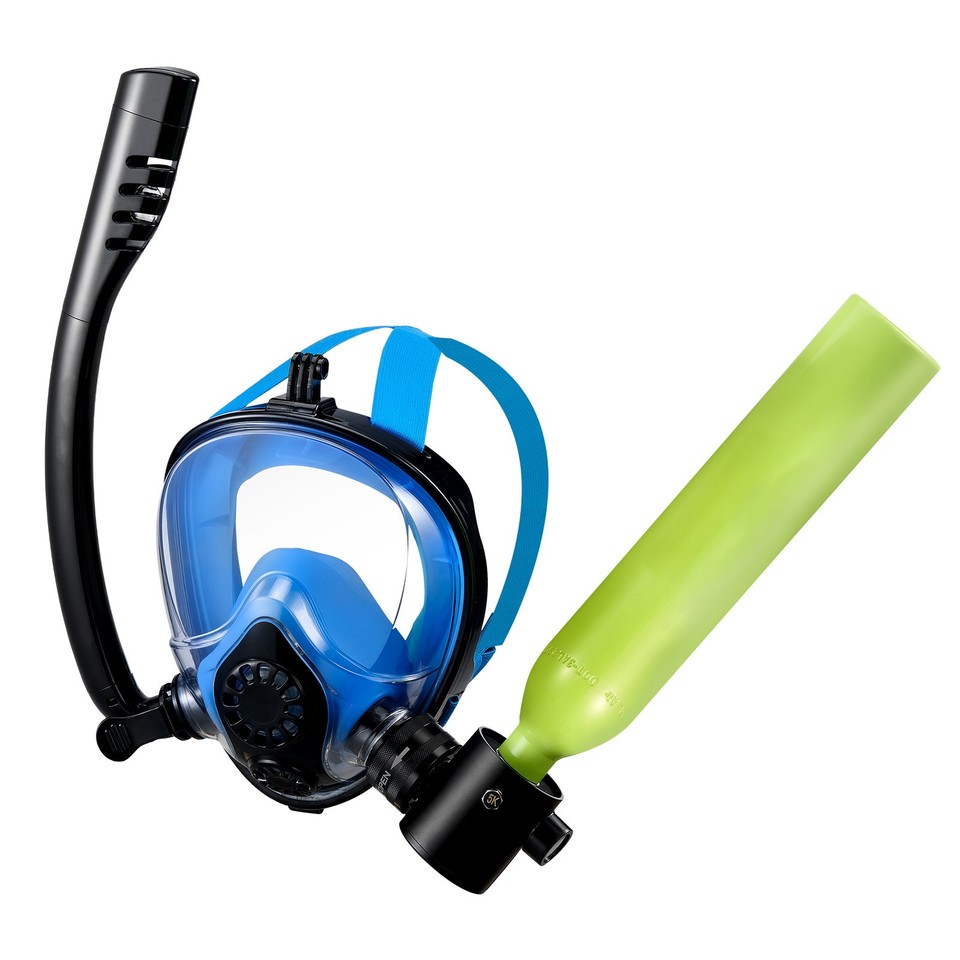 Portable Mini Scuba Tank 0.5L Diving Tank Oxygen Cylinder Snorkel Mask ...