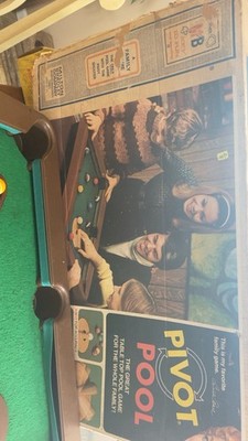 VINTAGE Milton Bradley Pivot Pool Table | eBay