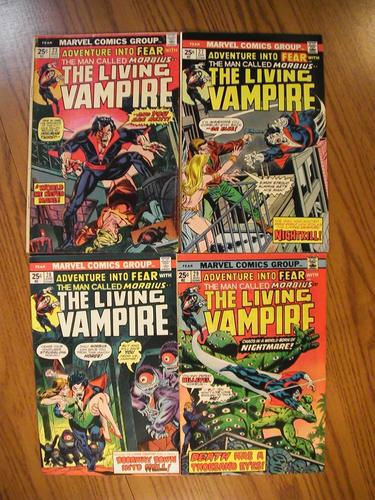 The Living Vampire [Marvel Comics] Lot of 4 - #23[1974], 27,28,29[1975 ...
