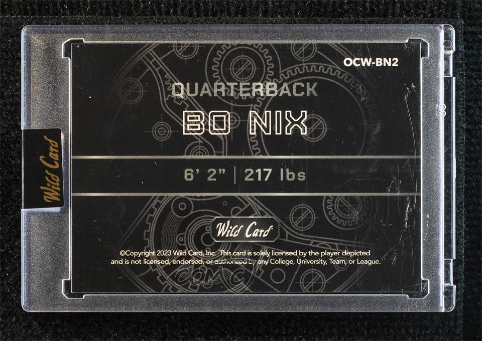 2023 QB1 On the Clock Web Exclusive Purple - Green Cross Hatch Foil /10 ...