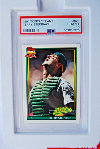 1991 Topps Tiffany #625 Terry Steinbach POP 4 PSA 10 | eBay