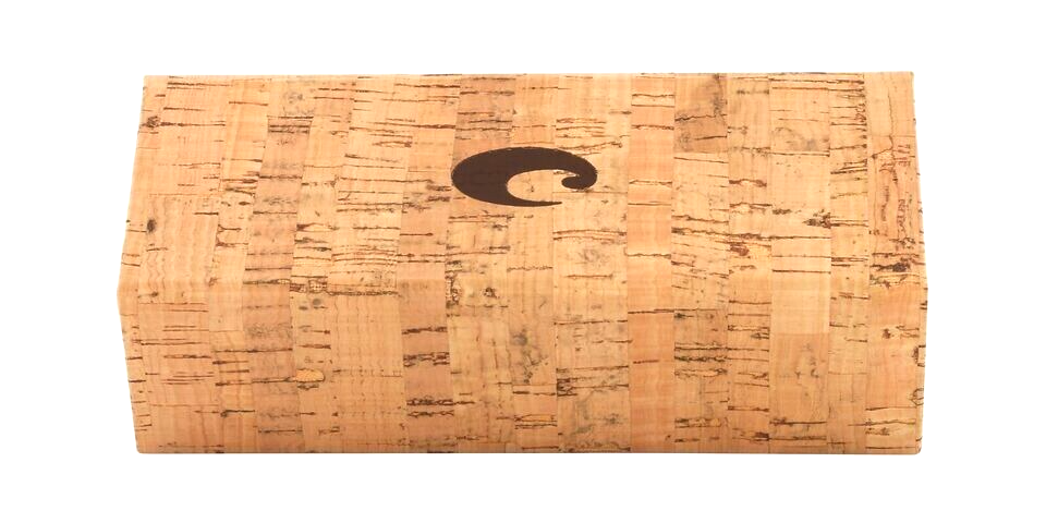 Costa Del Mar Brown Tan Wood Flip Cork Sunglasses Case With Sticker ...
