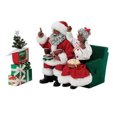 Dept 56 Possible Dreams BINGE SPORTS WATCHING SANTA AND MRS. CLAUS AA ...