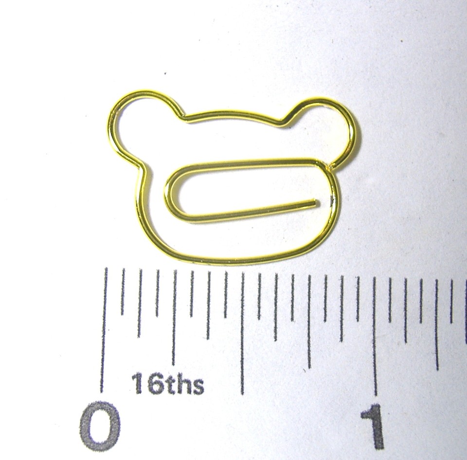 Paper clips Executive box 30 Midori D-Clip assorted animals METAL cat ...