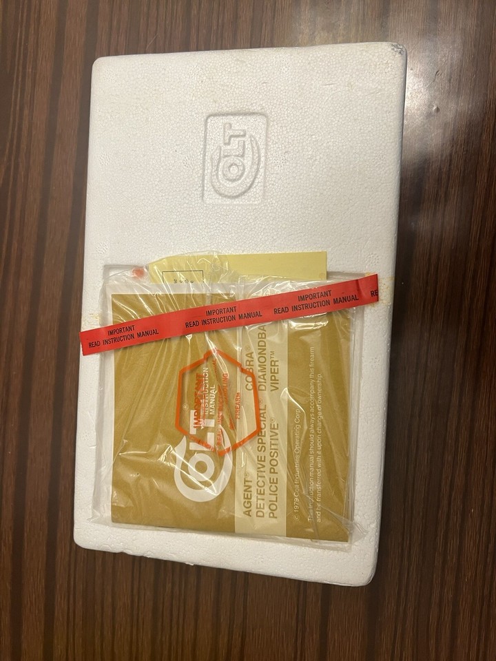 Colt Factory Original ELECTROLESS Nickel Custom Shop Diamondback Box ...