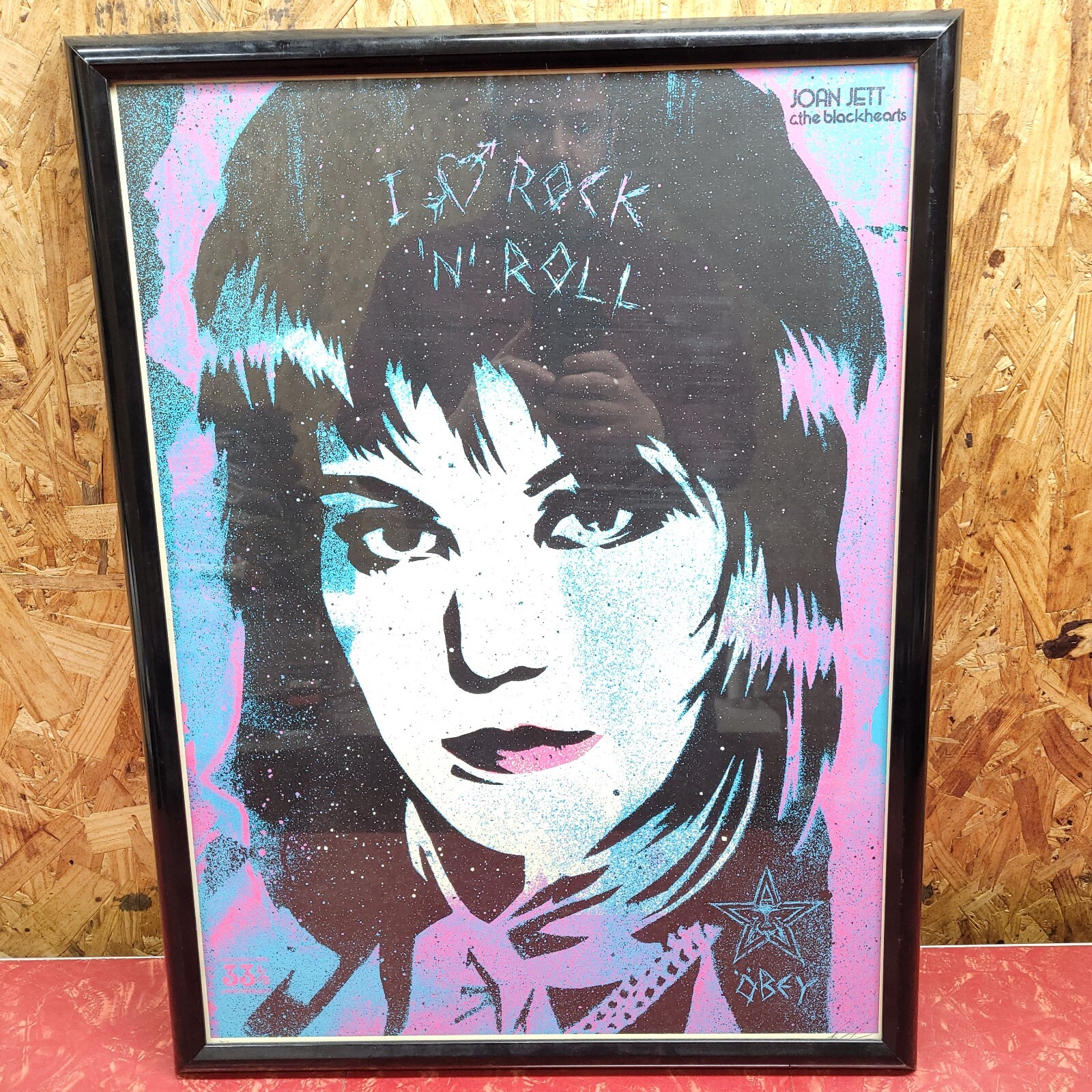 OBEY GIANT-JOAN JETT I LOVE ROCK 'N' ROLL 33 1/3 Shepard Fairey S/N poster print | eBay
