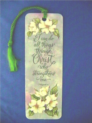 Dicksons Gifts provides an inspirational Bookmark, with a tassel and ...