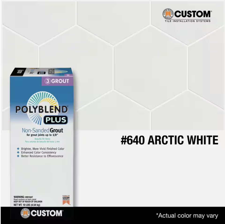 Custom Polyblend Plus Non-Sanded Grout - 10 lb | eBay