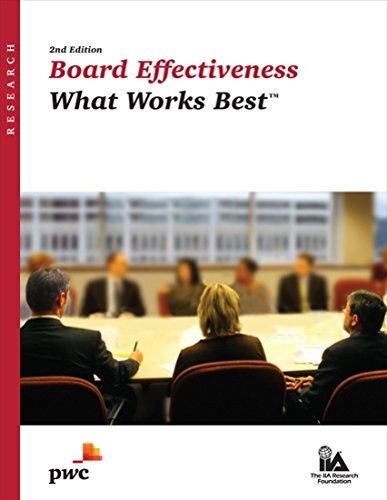 Board Effectiveness: What Works Best, 2nd Edition - Paperback Pricewaterhous... | eBay