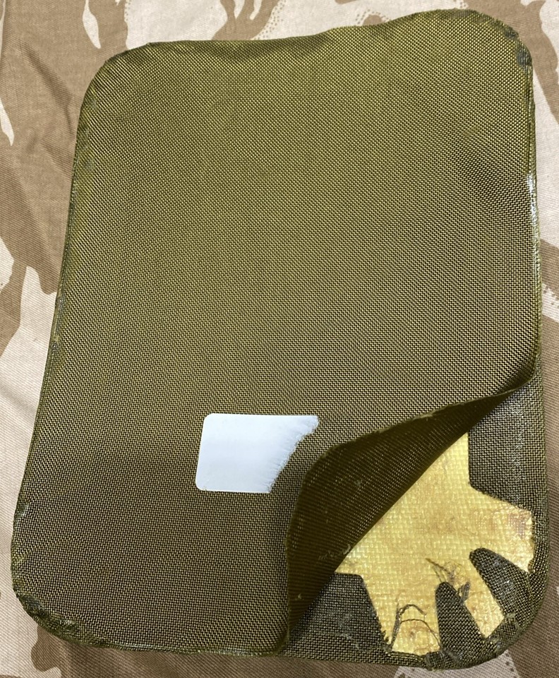 BRITISH ARMY ECBA CBA BODY ARMOUR VEST CERAMIC BALLISTIC RIFLE SIDE ...