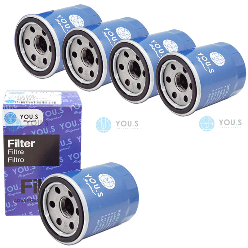 5x YOU.S Original Ölfilter für HYUNDAI Atos / Getz / i10 / i20 1.0 1.1 ...