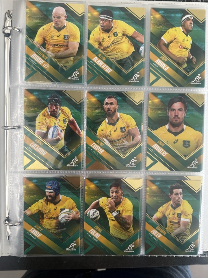 2017 Tap N Play Rugby Full Set, Base, Gold, Inserts, Signatures And ...