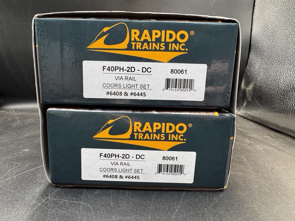Rapido HO Coors Light Silver Bullet Express F40PH-2D VIA Rail #6408 ...