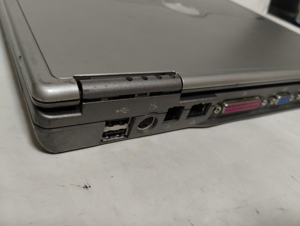 VINTAGE Dell Latitude D600 Laptop 1.6ghz 512GB Serial Parallel Port ...