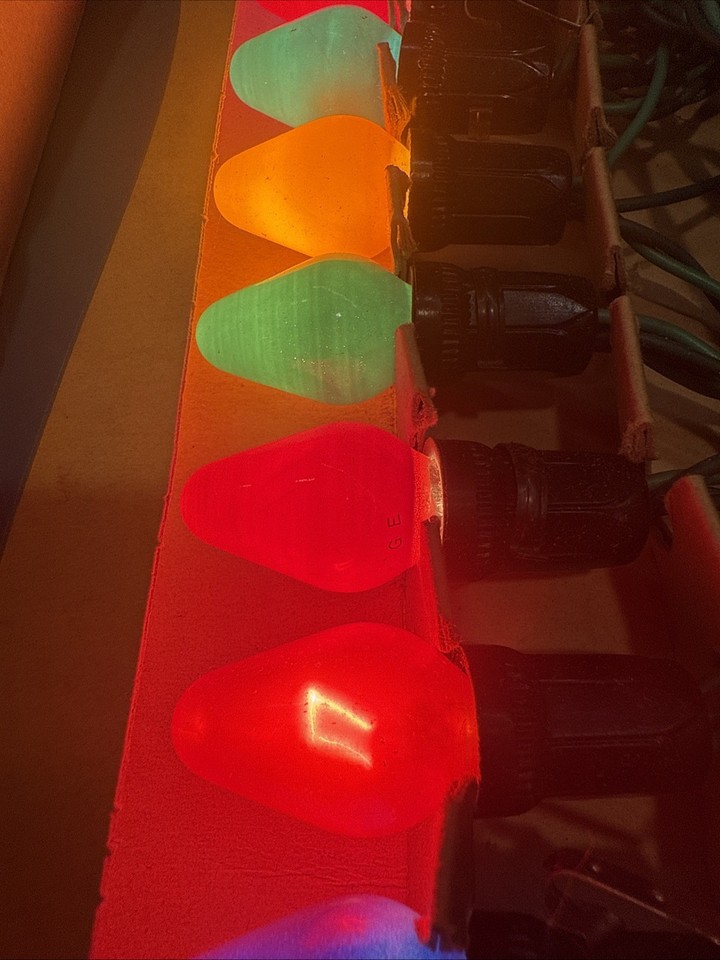Vintage Miller String O Lights Christmas Lights Bakelite Sockets | eBay