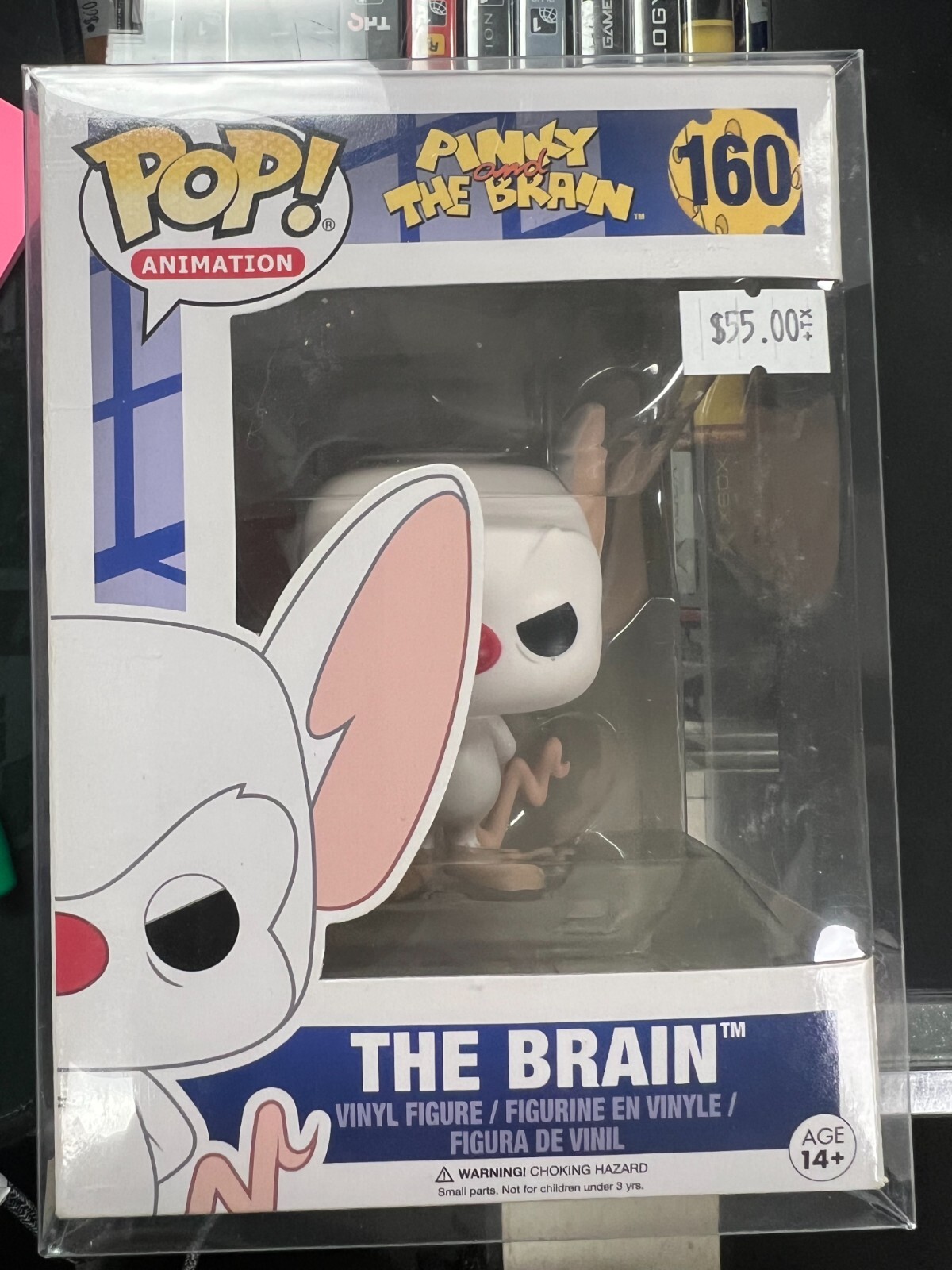 Funko Pop! Vinyl: Pinky and the Brain - Brain #160 W/pop protector ...
