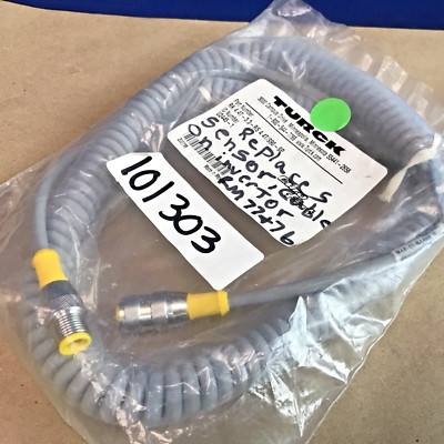 TURCK RK 4.4T-3.3-RS 4.4T/S90-SP COILED CABLE ASSEMBLY | eBay
