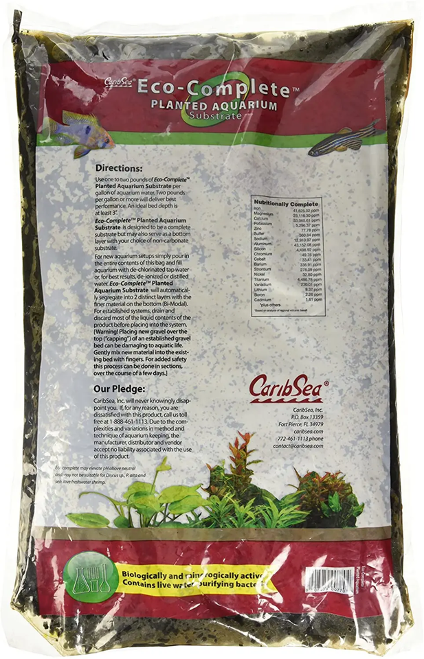 CaribSea Eco-Complete Planted Aquarium Substrate, Black 20-Pounds | eBay