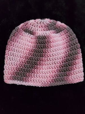 Adult Unisex Handmade Crochet Hat Beanie Mixed Colors 20" dia | eBay