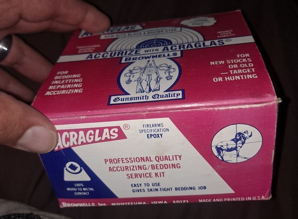 Brownell's Acraglas Bedding to Strengthen the Wood to Improve Shooting ...