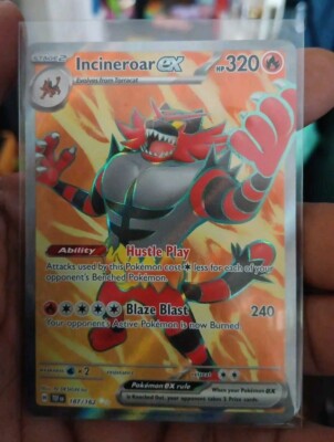 Incineroar ex 187/162 Pokémon TCG Temporal Forces Ultra Rare Full Art ...