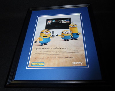 2015 Minions XFinity Framed 11x14 ORIGINAL Advertisement B | eBay