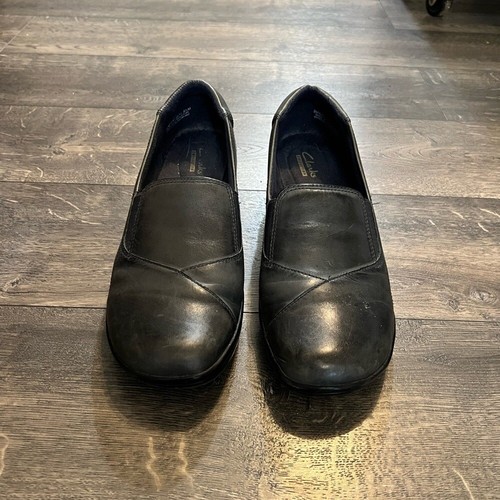 Clarks Collection GrayLeather Shoes SZ 8 1/2. | eBay