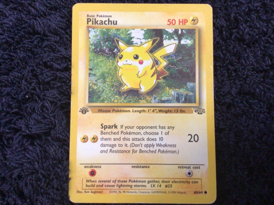 Pokémon card FIRST EDITION Pikachu | eBay
