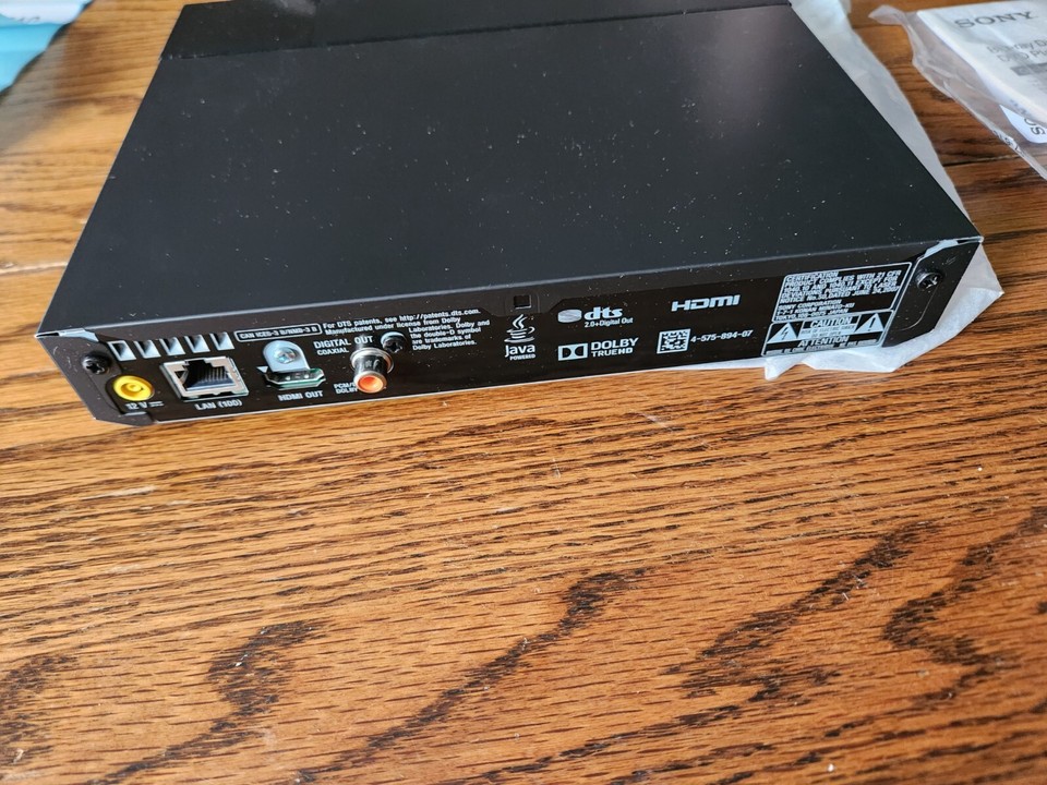 SONY [BDP-BX370] WIRELESS WIFI STREAMING BLU-RAY DISC DVD PLAYER ...