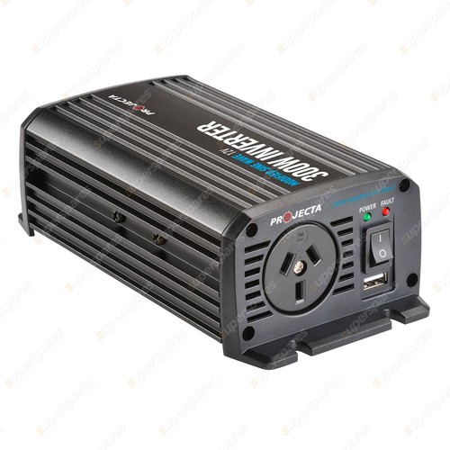 Projecta 300W 12V Modified Sine Wave Inverter with 5V 2.1A USB Output ...