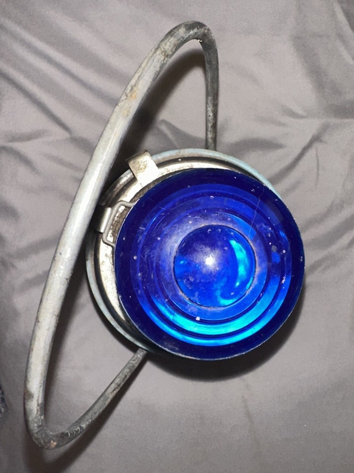 Vintage Starlite Railroad Blue Light Signal Warning Lantern Train ...