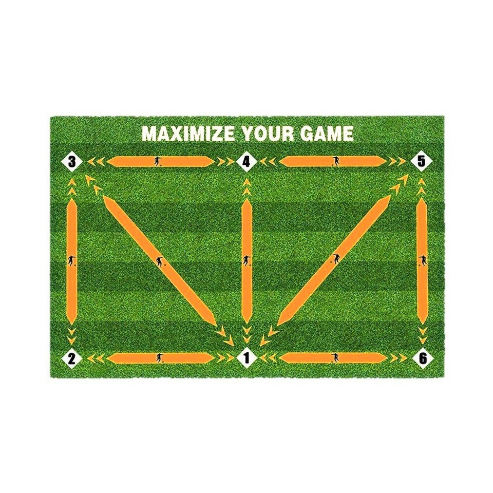 Soundproof Gym Floor Mat Soccer Training Shock Absorbing Non Slip Pad ...