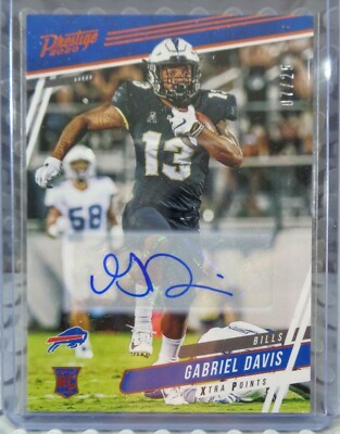 2020 Panini Prestige GABRIEL DAVIS Autograph Auto XTRA POINTS Orange ...