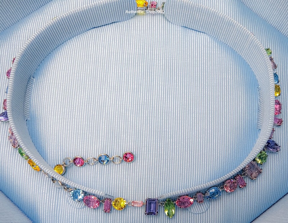 New 100% Authentic SWAROVSKI Bohemian Mixed Cut Crystals Gema Necklace ...
