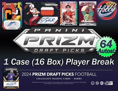 Lamar Jackson 2024 Panini PRIZM DRAFT PICKS 1 Case (16 Box) PLAYER ...