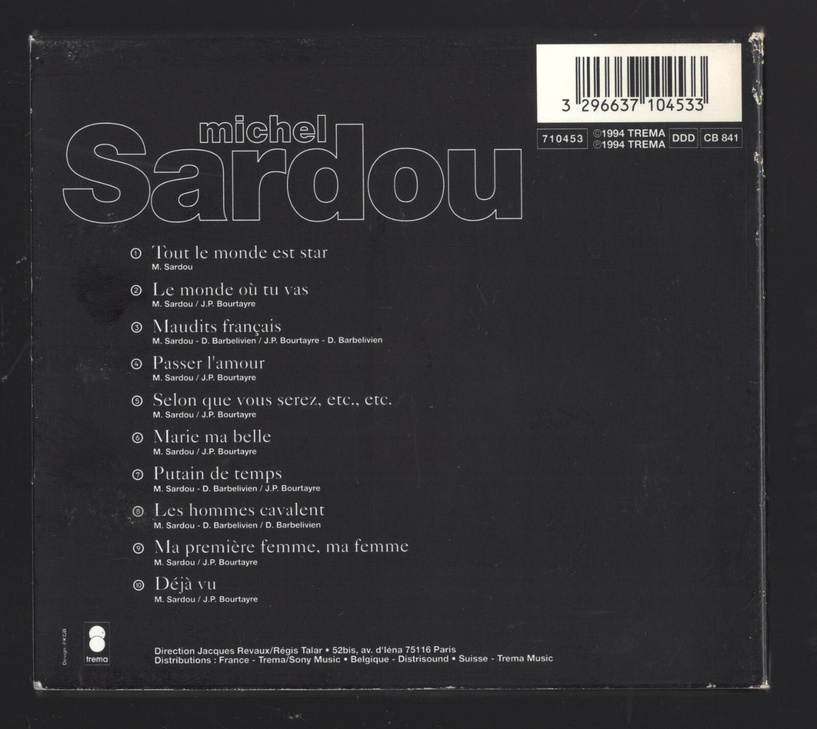CD ★ Michel Sardou - Selon que vous serez, etc, etc, ★ Album Digipack ...