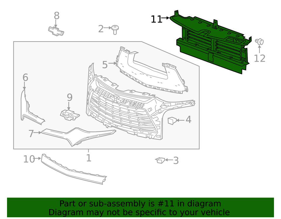 Genuine GM Radiator Shutter Assembly 85535383 | eBay