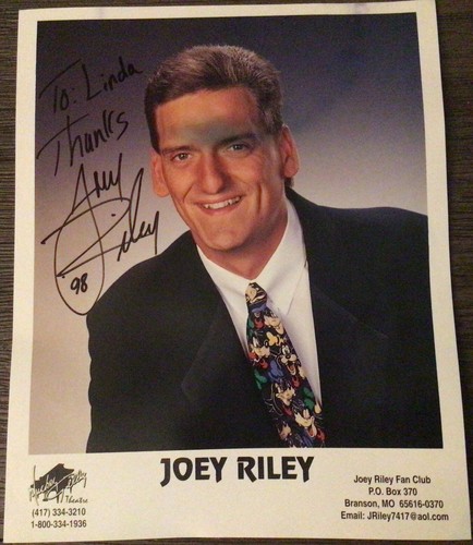 Joey Riley Mickey Gilley Theatre Autographed 8x10 Photo Personalized ...
