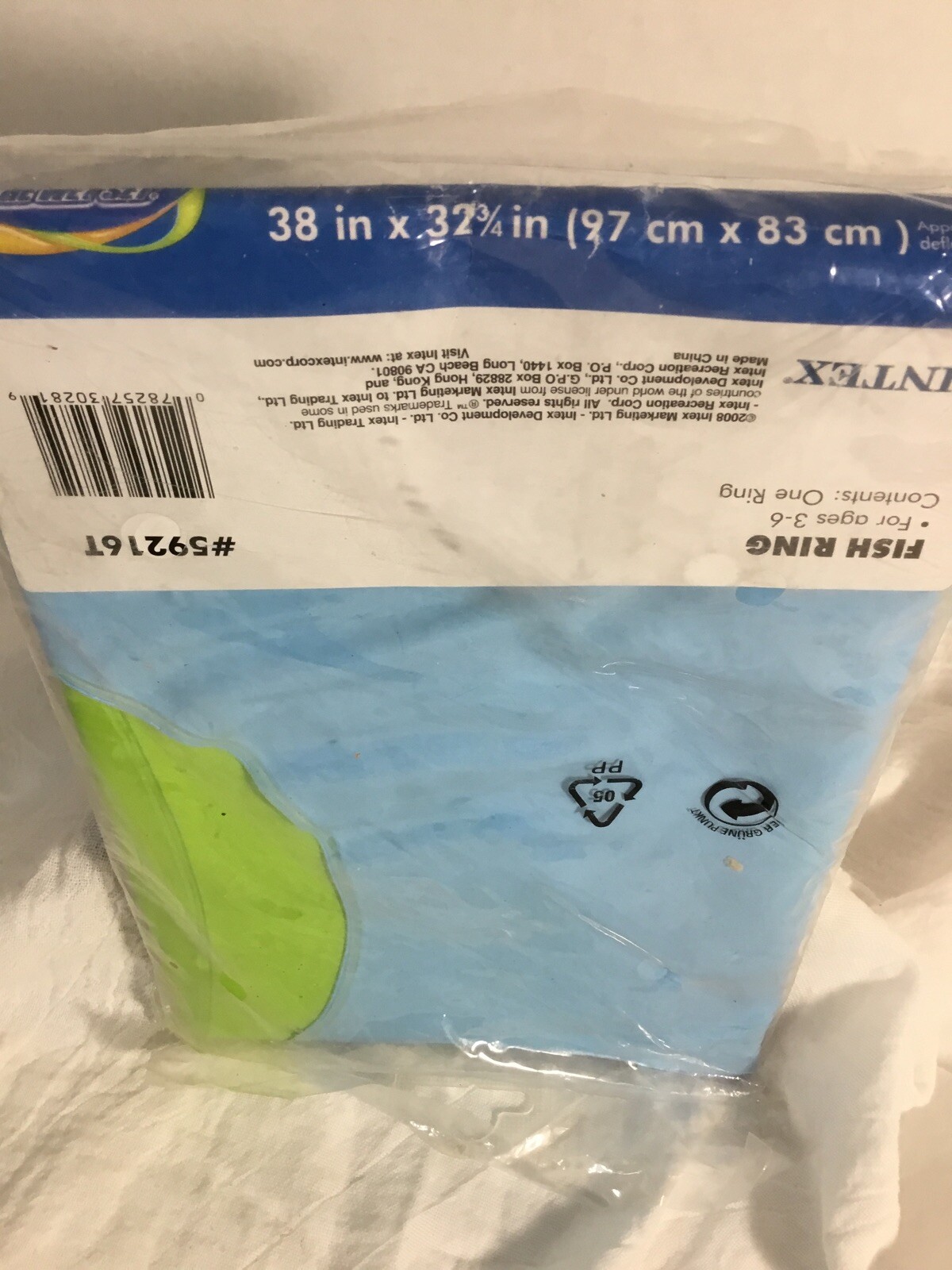 Intex Inflatable Ring Swim Float Tropical Fish Pool Toy Age 3 - 6 Pink ...