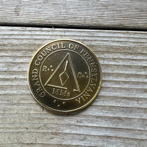 Masons Royal & Select Master Masons coin Grand council of Pennsylvania ...