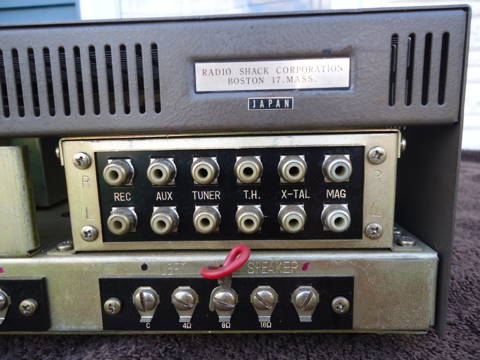 SAF 24D REALISTIC STEREO INTEGRATED ECL82 TUBE AMPLIFIER SHOWN AT FULL ...