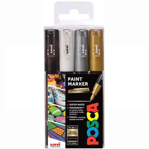Uni Posca Paint Marker Kits Cases, Sets, Packs, All Options Pastel ...