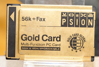 Vintage Psion Gold Card Multi-function ISDN GSM modem PCMCIA PC Card | eBay