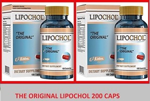 2 LIPOCHOL Natural Liver Cleanser Detox Supplement Cleanse Support ...