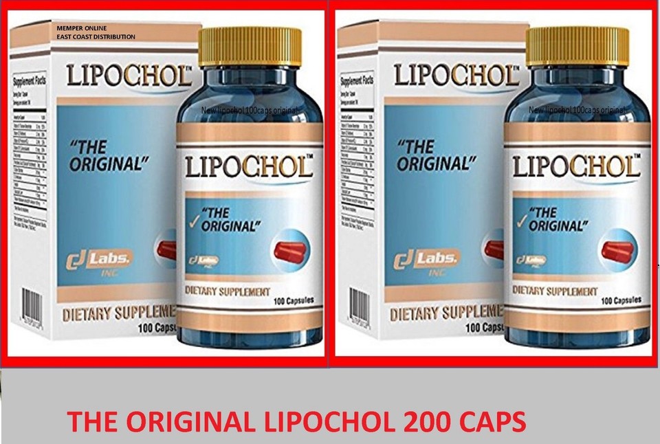 3 LIPOCHOL Natural Liver Cleanser Detox Supplement Cleanse Support ...