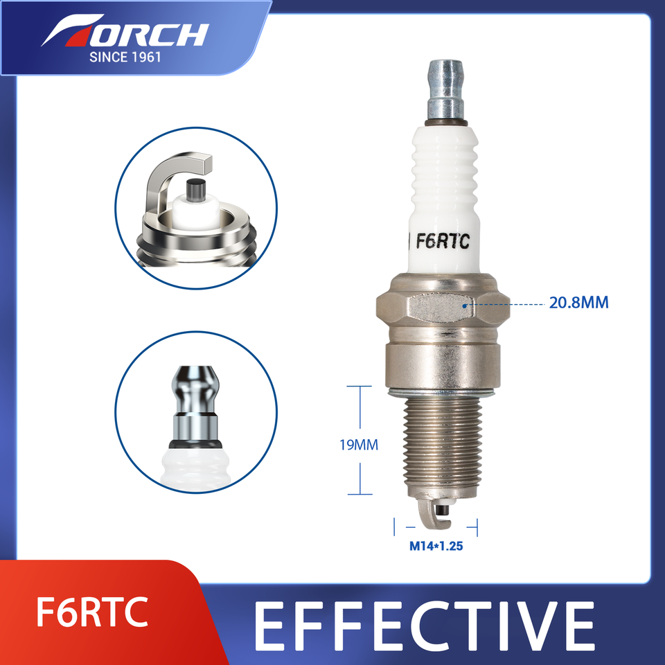 3X TORCH F6RTC Copper Spark Plug for NGK BPR6ES BPR6E BPR6ES11 BP6ET ...