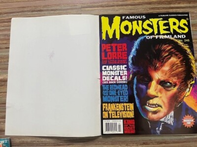 RARE FAMOUS MONSTERS OF FILMLAND MAGAZINE #245 WOLFMAN VARIANT HORROR ...
