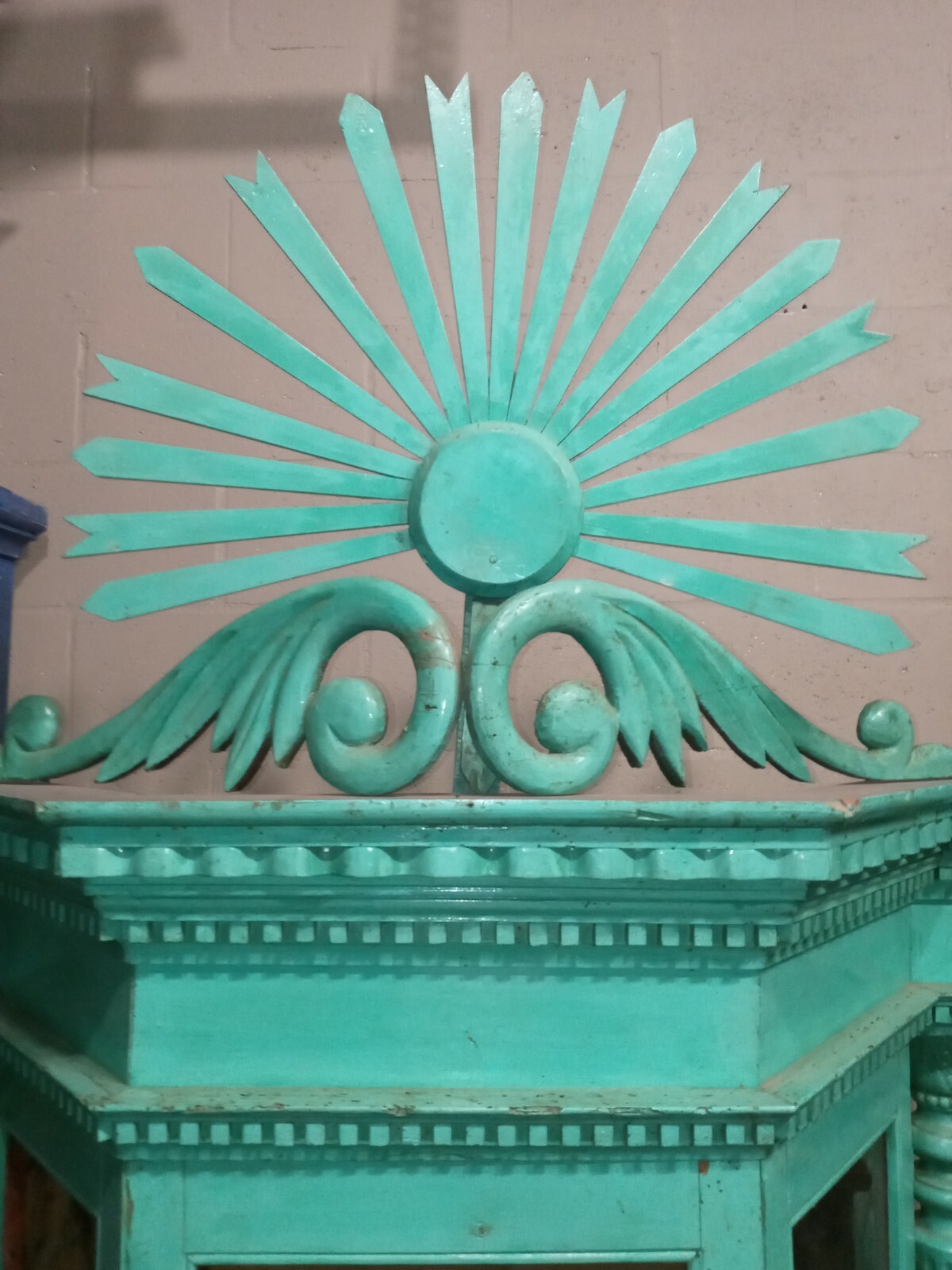 SHRINE NICHE LARGE ESCAPERATE 84in (7ft) Tall ANTIQUE HOME CHURCH | eBay