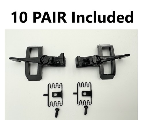 10 PAIRS G-SCALE HOOK & LOOP COUPLERS, Standard Fits MOST BACHMANN, LGB ...